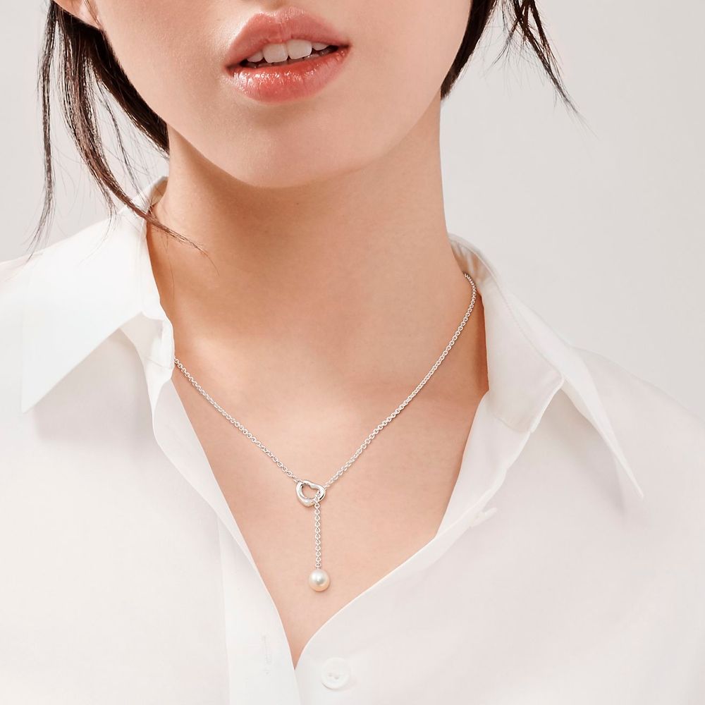 Elsa Peretti Colgante Open Heart Lariat Tiffany & Co – G&G Joyeros